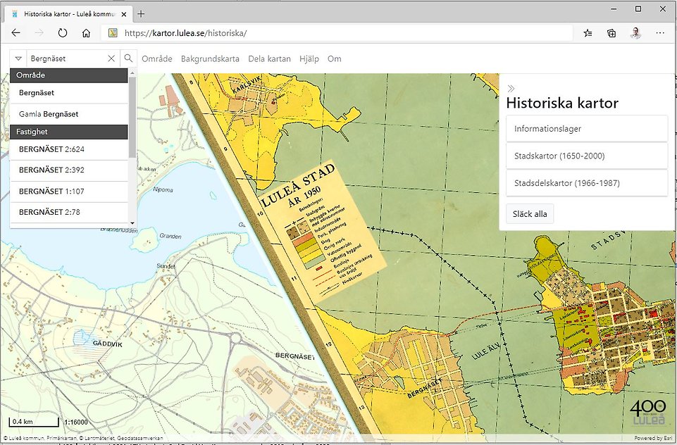 Ny app: Jämför historiska kartor med idag - Vårt Luleå